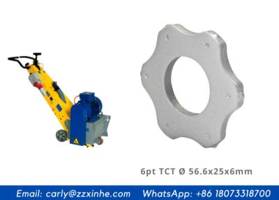 China Medium 6 Point Scarifier Tungsten Carbide TCT Cutter On Milling Planer Flooring Equipment for sale