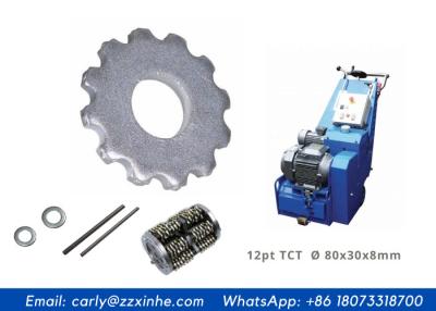 China 12pt Carbide Tipped Milling Cutters Scaling Wheel Hole 30mm Scarifiers Planers for sale