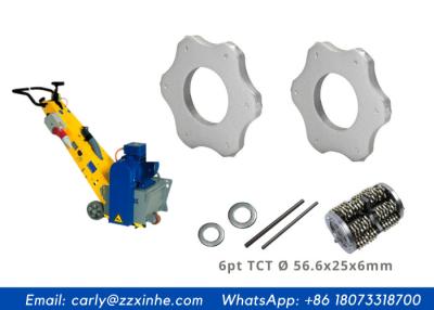 China 6pt Flail Tungsten Carbide Edge Milling Scarifier Cutter Fit Floor Milling Drums Starter for sale