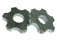 China 8pt Tips Standard Scarifier Cutter Tungsten Carbide TCT Blades Galvanized 46-55 HRC for sale