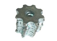 China Edco Floor Grinder Parts Pentagonal Cutters With Tungsten Carbide Inserts Zinc Coating for sale