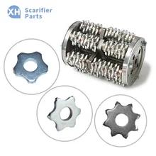 China 6mm Zinc Coated O.D. 68mm Scarifier Parts For 200mm Scarifier Milling Machines for sale