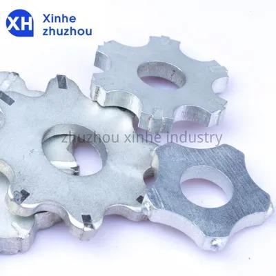 China 12 Points Multi-Tipped Scarifier Cutters with HRC 46-55 Hardness and 80mm O.D for Concrete Scarifiers for sale