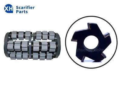 China 5PT Tungsten Carbide Tipped Cutters with 19 mm Width and HRC 46-55 for Concrete Scarifiers and Surface Planers for sale