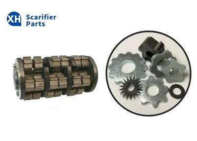 China TCT Carbide Scarifier Cutters with 6 Spikes 56.6 mm Outer Diameter and 25mm / 18mm Inner Diameter for Road Construction for sale