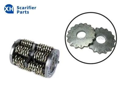 China 8 Pins 12PT HRC 46-55 Scarifier Cutters with Carbide Tipped Blades for Concrete Scarifiers and Floor Grinders for sale