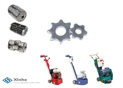 China Edco Concrete Floor Planers Parts 6 Points Scarifier TCT Cutters For Construction Surface Prep for sale