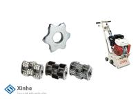 China Scarifier Drum Wear Parts Tungsten 6 Points Scarifier Stars TCT Cutters Floor Planers Accessories for sale