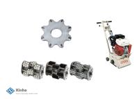 China Wide Teeth Flat Face Scarifier Cutters 8 Point For Concrete Grinding / Planning for sale