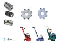 China Flat Face 8 Points Scarifier Cutters, Concrete floor planers parts & Accessories With Wide Teeth for sale
