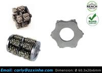 China Surface Prep Concrete Grinding Machines And Scarifiers Drum Accessories 6 Points TCT Cutter for sale