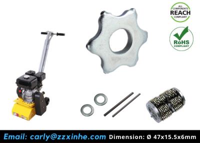 China Concrete Scarifier Scabbler Floor Planner Sase Sc10e Sc12e Six Star Tungsten Carbide Milling Cutters for sale