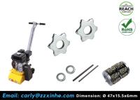China Concrete Scarifier Parts Tungsten Carbide Drum Cutter Scarifier Teeth 6 Point for sale