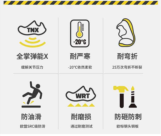 Slip Resistant Safety Footwear Trainers Suede Cow Leather Upper Material