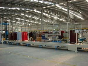 China Compact Freezer / Refrigerator Production Line With Automatic Components for sale