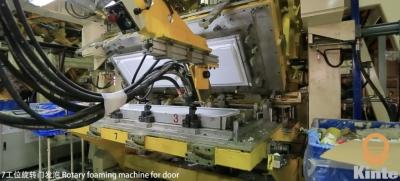 China Household Appliance Refrigerator Production equipment ——7-Station Rotary Door Panel Foaming Line for sale