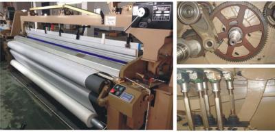 China Double Nozzle Water Jet Power Loom 3.8KW Crank Cam Dobby Shedding Shuttleless Textile Machine for sale
