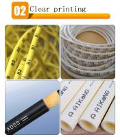 China 7mm 9mm 10mm White black blue Red Wire Cable Tube Pipe printing meter tape ribbon for sale