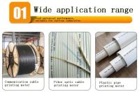 China 7mm 9mm 10mm White black blue Red Wire Cable Tube Pipe printing meter tape ribbon for sale