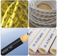 China 7mm 9mm 10mm White black blue Red Wire Cable Tube Pipe printing meter tape ribbon for sale