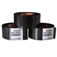 China Black red black gold silver color hot stamp foil 30 mm date coding thermal ribbon stamping for batch printing for sale