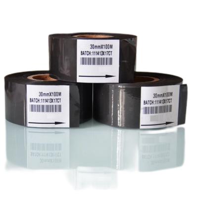 China Black red black gold silver color hot stamp foil 30 mm date coding thermal ribbon stamping for batch printing for sale