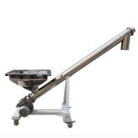 China Stainless steel auger feeder / flexible screw conveyor for grain for sale