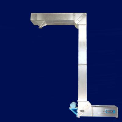 China two outlets z shape lifting conveyor for rubber granules for sale