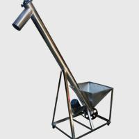 China Inclining Conveyor Structure and Heat Resistant Material Feature Hopper screw conveyor for sale