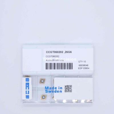 China Iscar CCGT060202 26G6 Aluminum Turning Inserts For High Gloss Finishing for sale