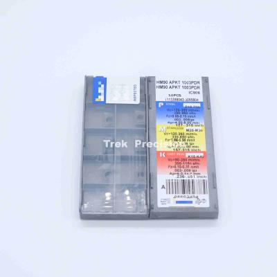 China HM90 APKT1003PDR IC908 Iscar 90° Shoulder Milling Insert For Steel & Stainless Steel for sale