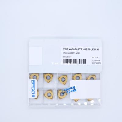 China Seco XNEX080608TR-ME09 F40M Indexable Milling Insert For Steel & Stainless Steel for sale