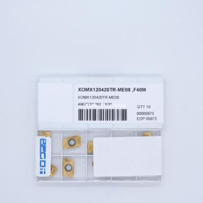 China Face Milling Carbide Cutting Insert XOMX120420TR-ME08 Indexable Seco Milling Inserts for sale