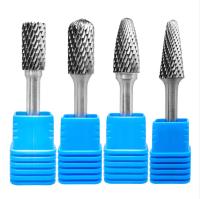 China 50mm Tungsten Carbide Rotary Burrs 3mm Shank Rotary File Burr Silver for sale