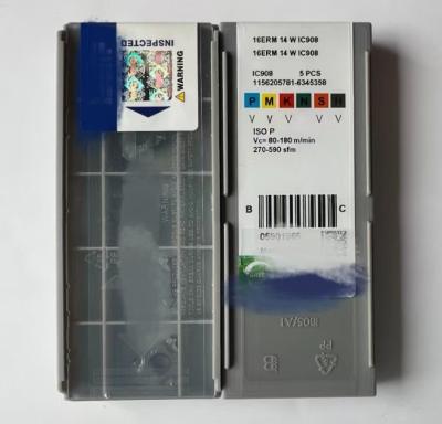 China 16ERM14W IC908 PVD ISCAR Coated Carbide External Threading Insert for 14TPI Whitworth CNC Turning with High Wear Resistance CNC cutting tools Carbide inserts for sale