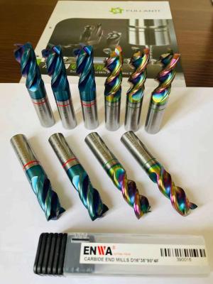 China ENWA D16mm 4 Flute Solid Carbide End Mill with High Wear Resistance and Precision Ground Edges for CNC Milling for sale