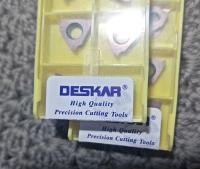 China DESKAR TGF32L100 LF6018 PVD-Coated 1.0mm Vertical-Clamp Grooving Insert for CNC Lathe Precision Shallow Grooving Carbide end mills CNC tools for sale
