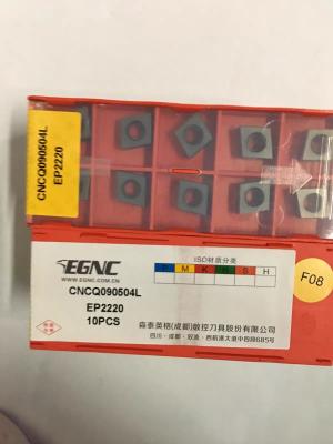 China ENGC CNCQ090504LEP2220 9.525mm Square Shoulder Mill Insert with 0.4mm Corner Radius and EP2220 PVD Coating for sale