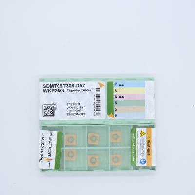China WALTER SDMT09T308-D57 WKP35G Square Milling Insert for Steel & Cast Iron CNC cutting tools Carbide cutting tools for sale