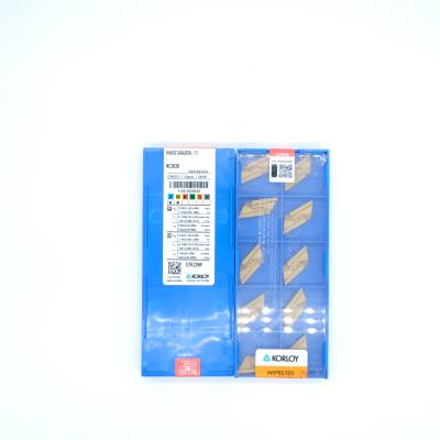 China KORLOY KNUX160405R11 NC3020 55° Parallelogram CVD Coated Right-hand Cutting Carbide Turning Insert for CNC Machining for sale