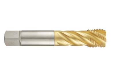 China GUHRING 4289 HSS-E Cobalt Tap with 40° Helix and TiN Coating for Blind Hole Threading for sale