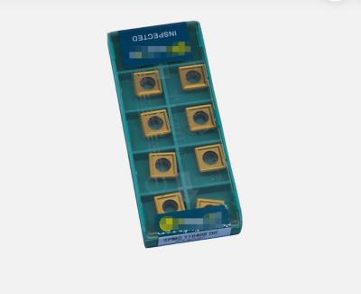 China Original Korea TaeguTec SCMT120408PC TT9080 Golden PVD Coated Turning Insert for Medium Finishing with 0.8mm Nose Radius for sale