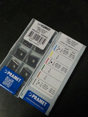 China Pramet CNMG120408-RP T5010 MT-CVD Coated 80° Rhombic Negative Turning Insert R0.8 CNMG432-RP For Carbon Alloy Steel Heavy Rough & Semi-Finish CNC Lathe Machining CNC Tools for sale