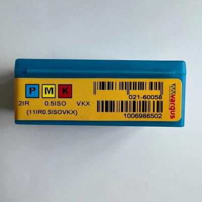 China vargus 2IR 0.5ISO VKX Carbide Threading Insert for CNC Internal Thread Machining Cutting Tools for sale