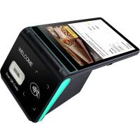 China 3.8V 6400mAh Battery Mobile POS Customized POS Android Terminal Orange for sale