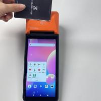 China Handheld Mobile POS Terminal Dual SIM 5.5 Inch Touch Screen Payment Terminal 8-Core CPU for sale