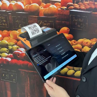 China Handheld All In One POS Terminal Android 13 NFC Reader POS 11 Inch for sale