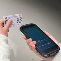 China Rugged Android PDA Barcode Scanner 4G WiFi Bluetooth 64GB IP66 Handheld Terminal for sale