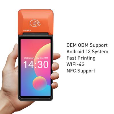 China 4G LTE Wireless Payment Device 32GB Storage / 64GB Storage Android POS With Payment for sale
