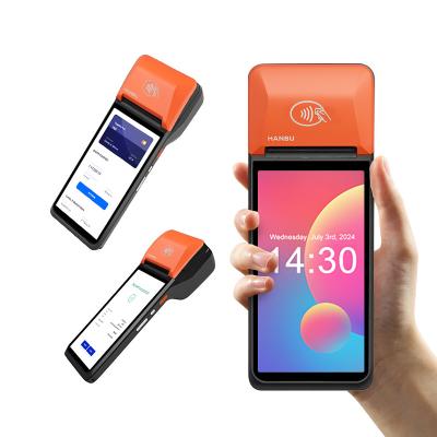 China 8 Inch Android 14 POS Terminal 3GB RAM 16GB ROM with 58mm Thermal Printer GPS for sale